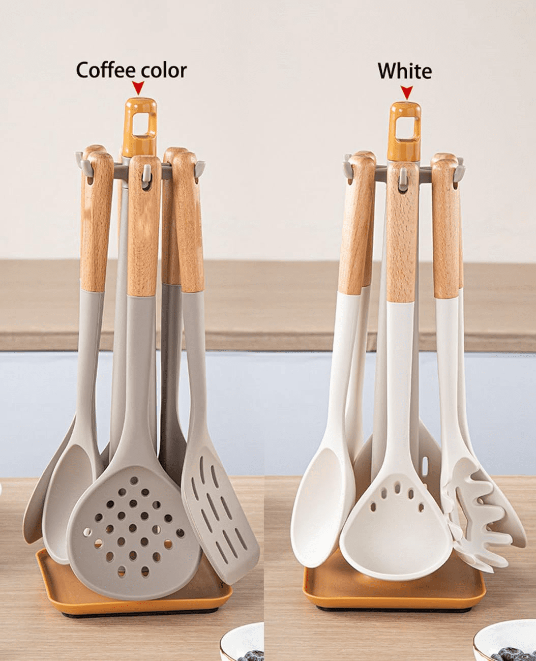 Customer reviews for Silicone Cooking Kitchen Utensils Set, 7 Pcs ...