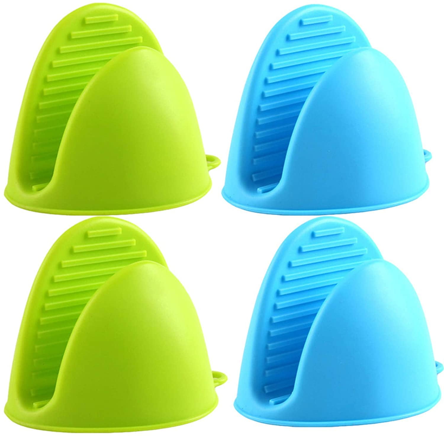 Silicone Cooking Pinch Grips Oven Mitts - Finger Protector Pot Holder ...