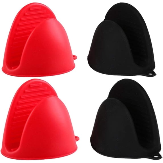 Silicone Cooking Pinch Grips Oven Mitts - Finger Protector Pot Holder ...