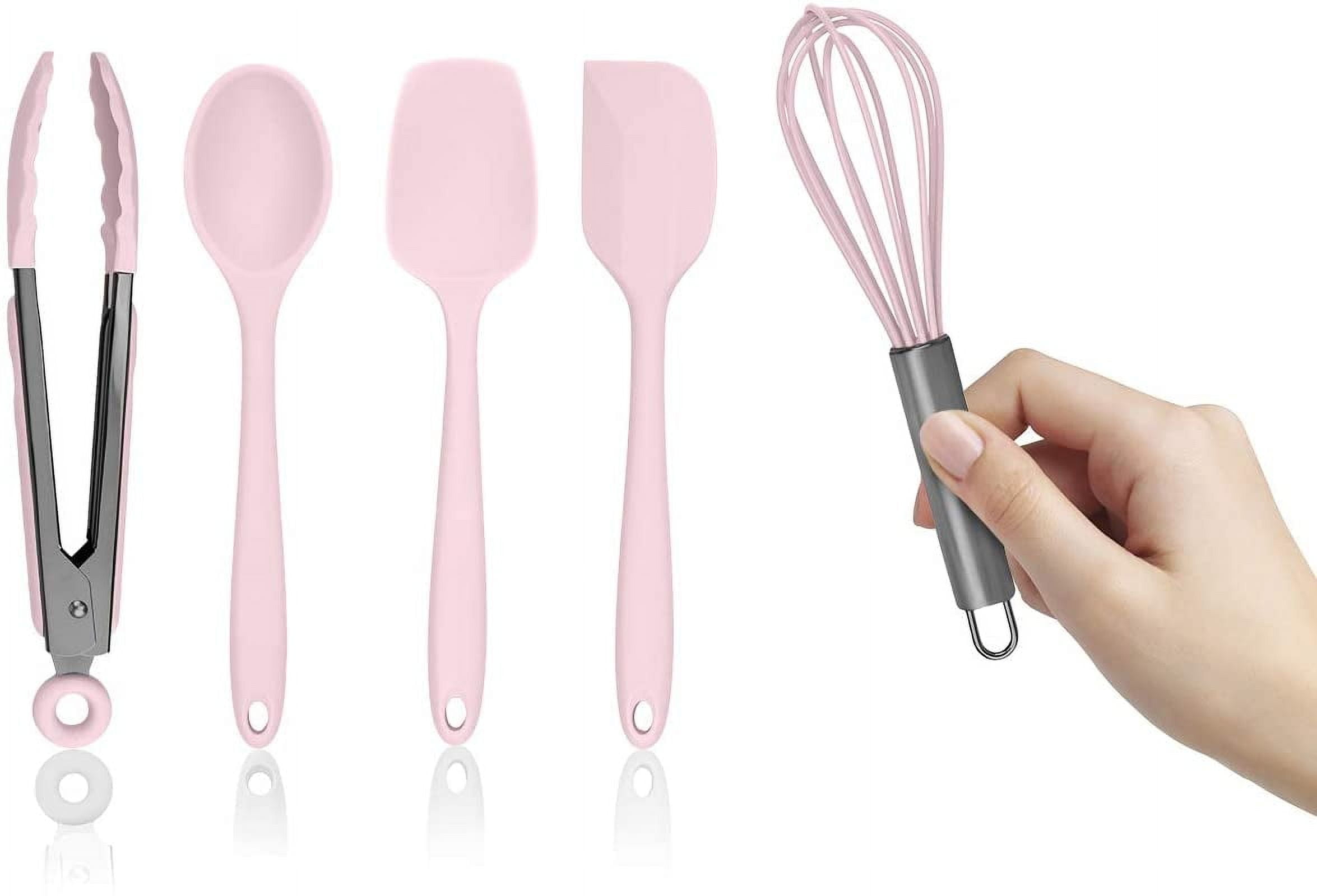 Silicone Cooking Utensils - Easy to Clean Kitchen Tools, Spatula Set ...