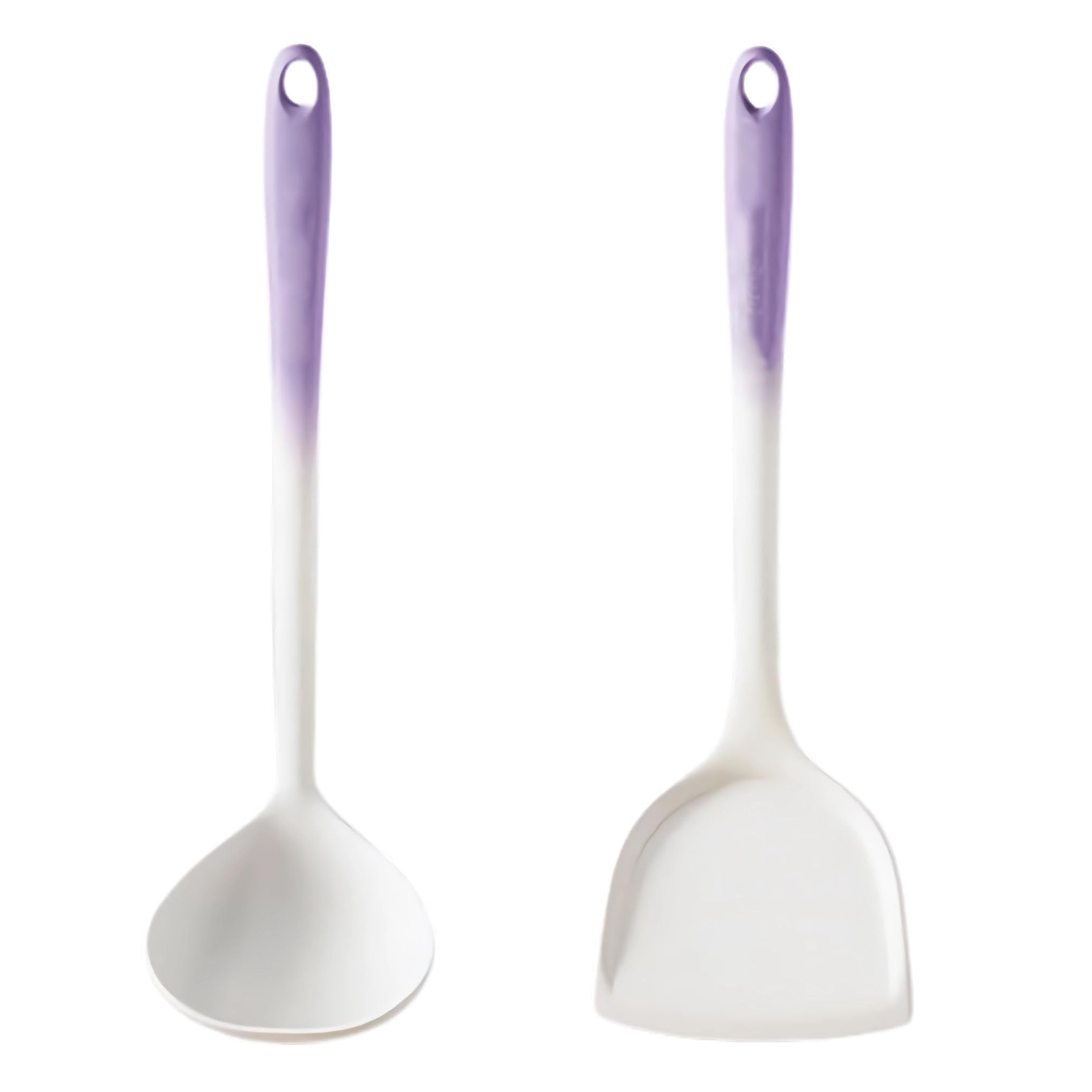 Silicone Cooking Utensils Pack of 2 Kitchen Utensil Set Spatula and ...