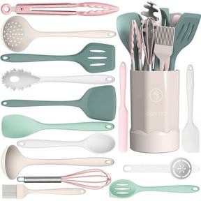 Silicone Cooking Utensils Set - Silicone Kitchen Utensils for Cooking ...