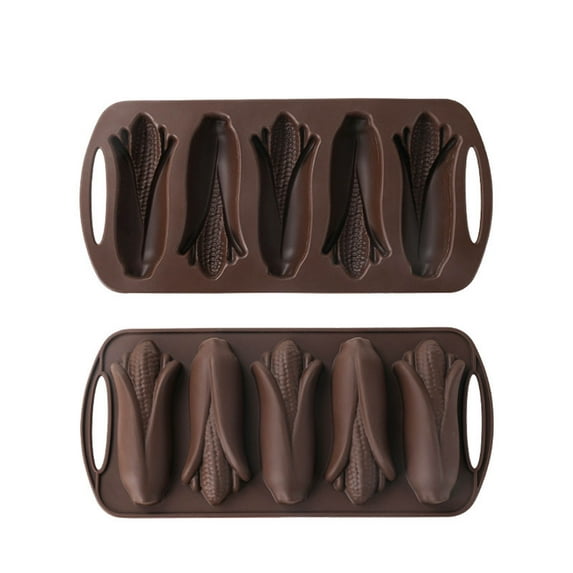 Silicone Corn Stick Bread Pan For Baking Non Stick Nut Leaf Shape ...