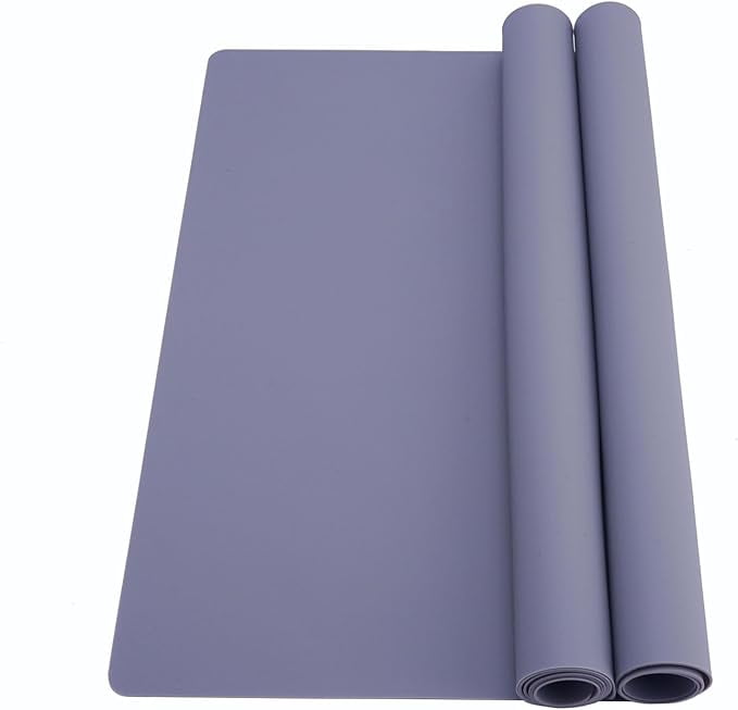 Silicone Counter Mats Set of 2 - Kitchen Countertop Protector, Heat ...