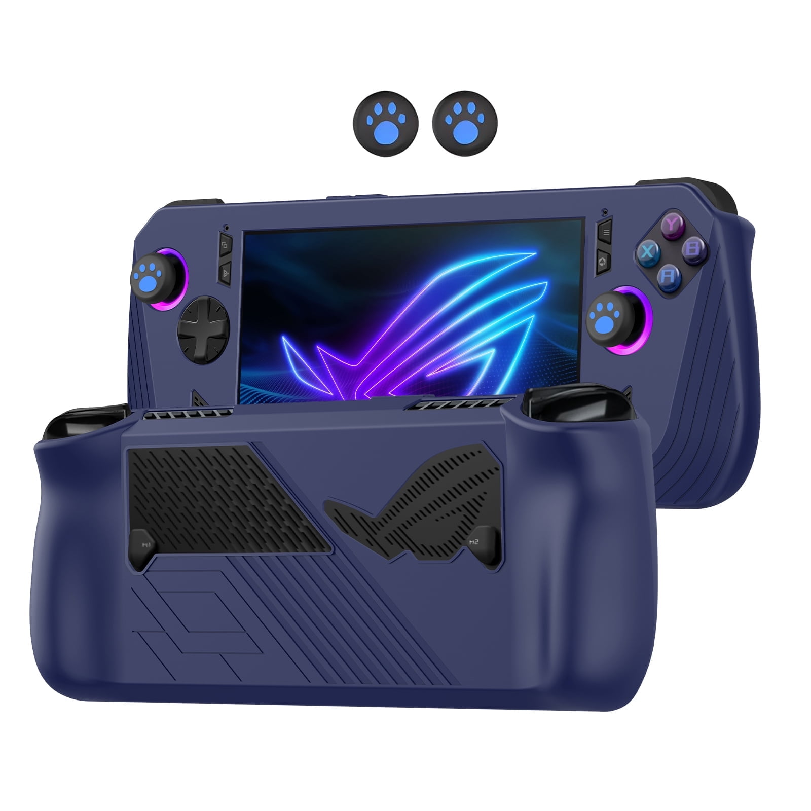Silicone Cover Case for ROG Ally X Soft Protective Sleeve with 2 Thumb ...
