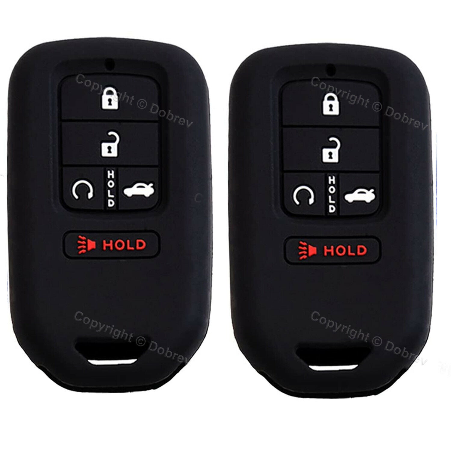 Silicone Cover Fob Case Skin for Honda Civic Accord CR-V Fit Passport ...