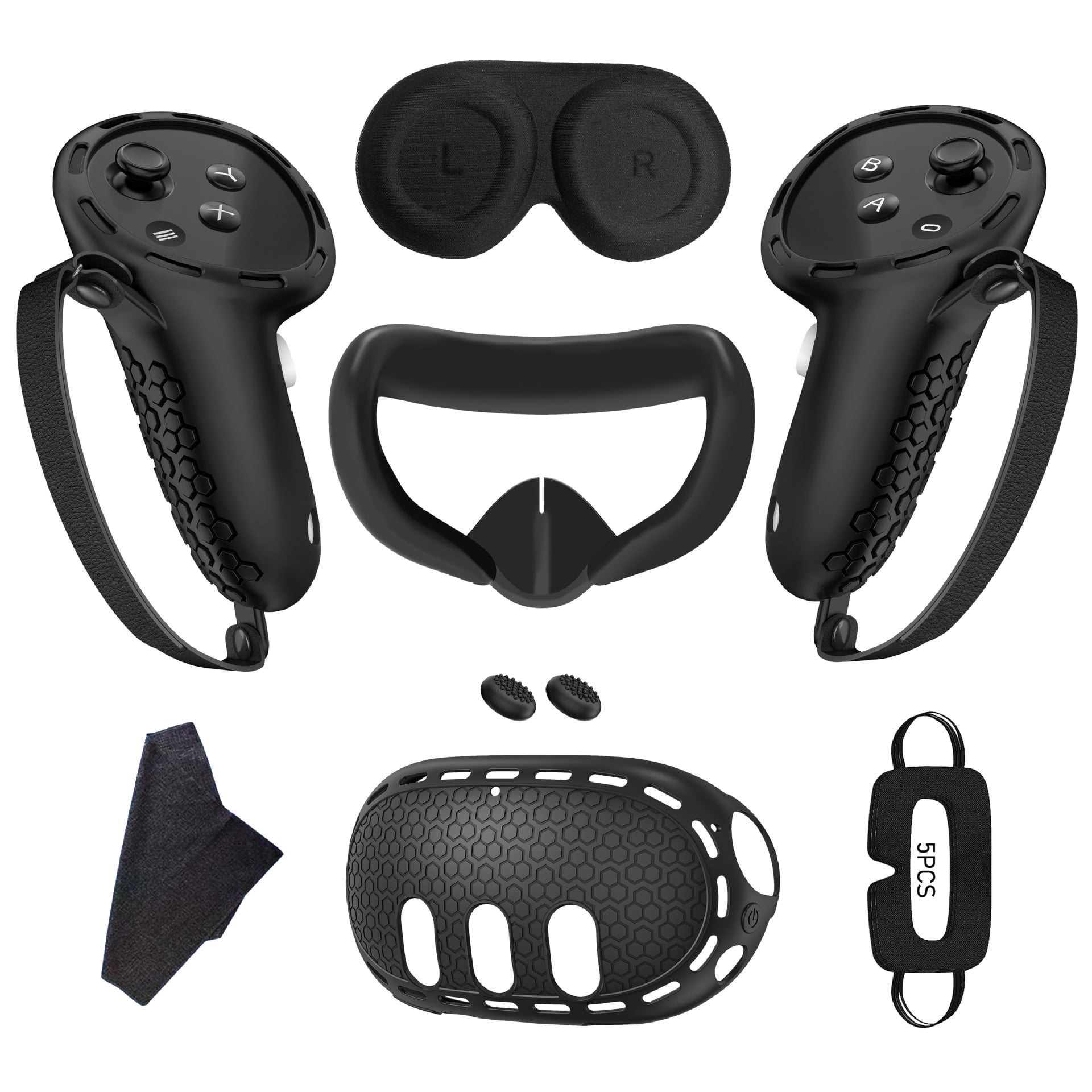 Silicone Cover Set Accessories for Meta/Oculus Quest 3, VR Protective ...