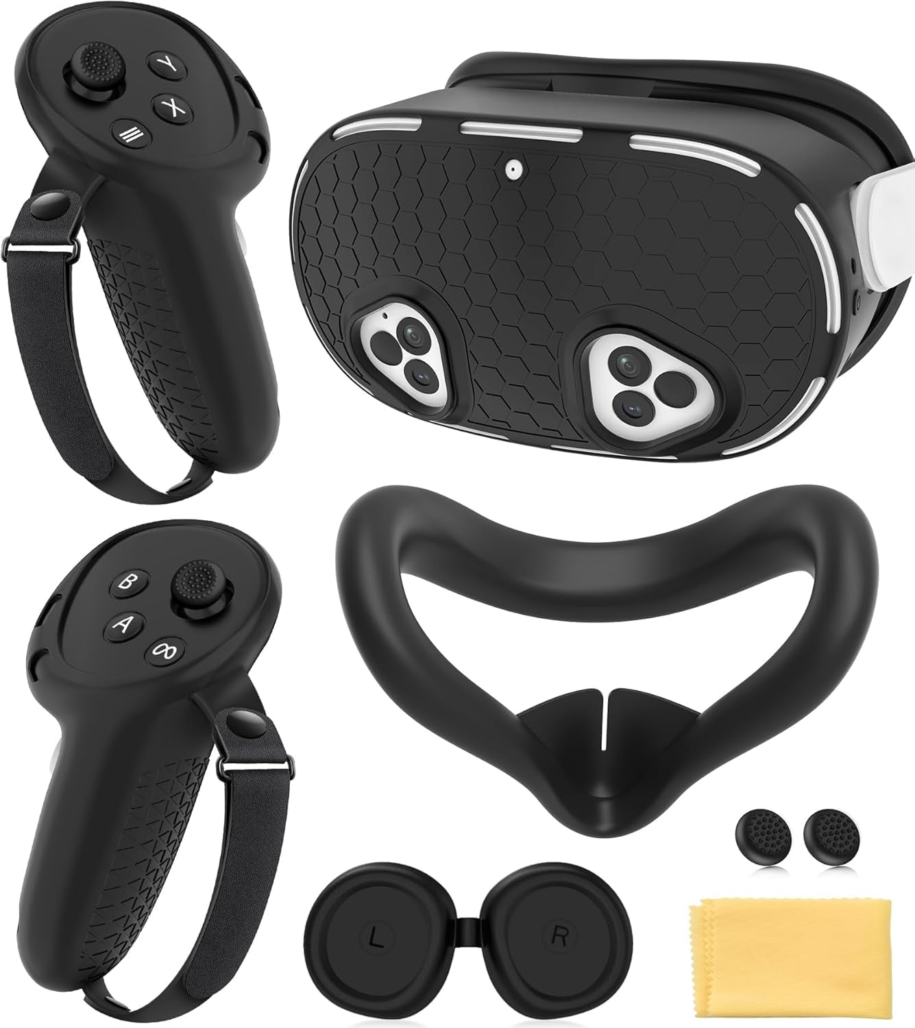 Silicone Cover Set Compatible with Meta Quest 3S Accessories, VR ...