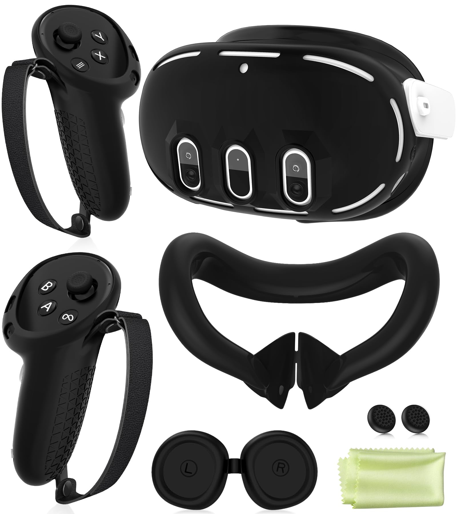 Silicone Cover Set Compatible with Oculus/Meta Quest 3, VR Accessories ...