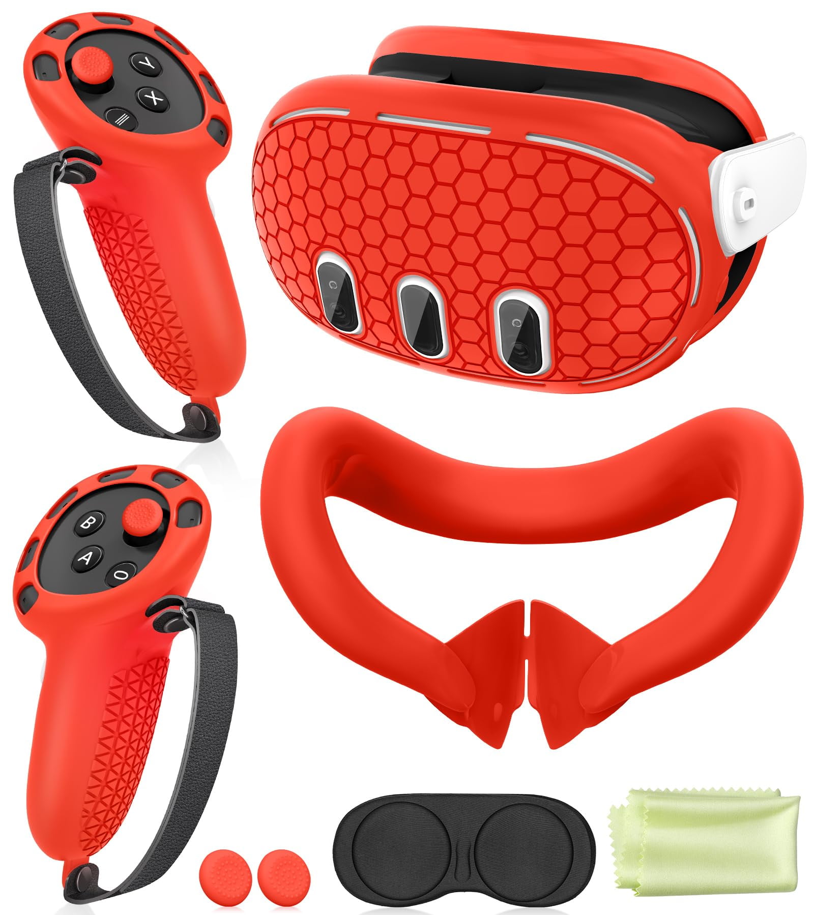 Silicone Cover Set Compatible with Oculus/Meta Quest 3, VR Accessories ...