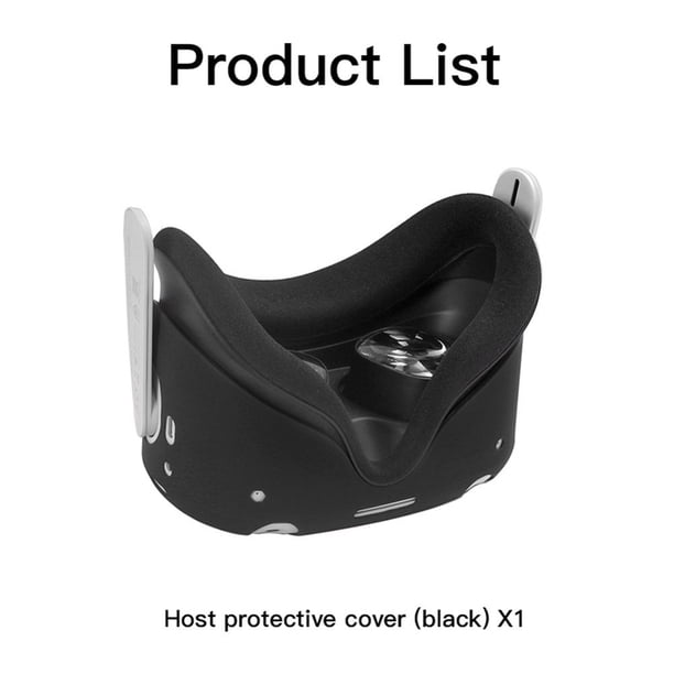 Silicone Cover Shell for Oculus Quest 2 Headset Protector VR Shell ...