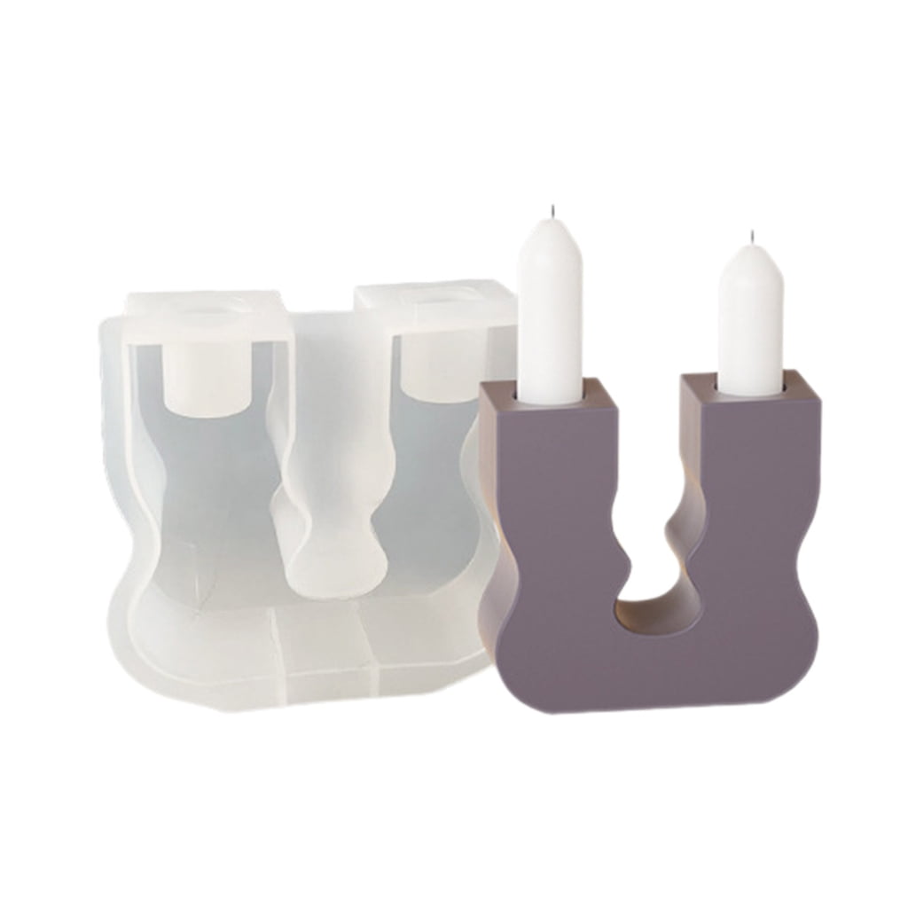 Silicone Craft Molds Shape Candle Holder Molds Candle Base Mold ...