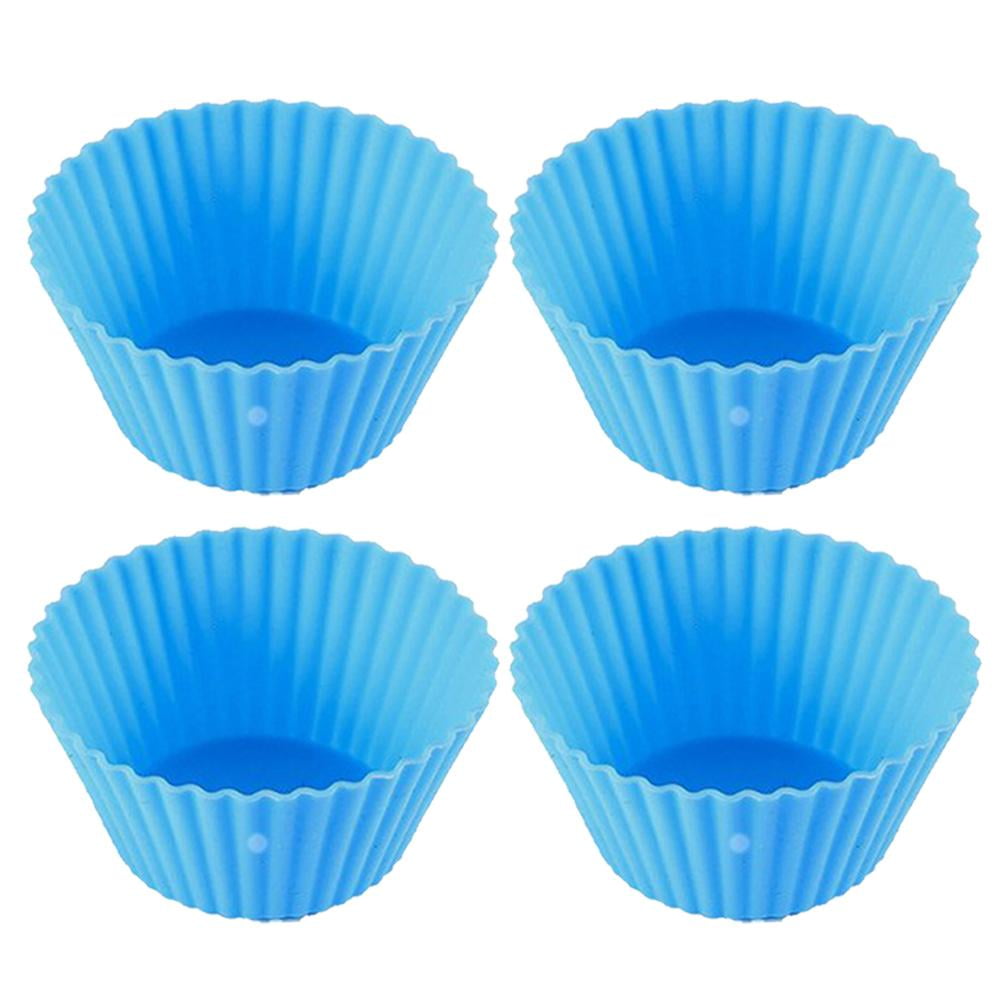 Silicone Cupcake Baking Cups - Assorted Colors, Heat and Cold Resistant ...