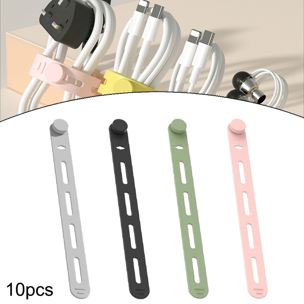 Silicone Data Cable Storage Silicone Cable Tie Multifunctional Reusable ...