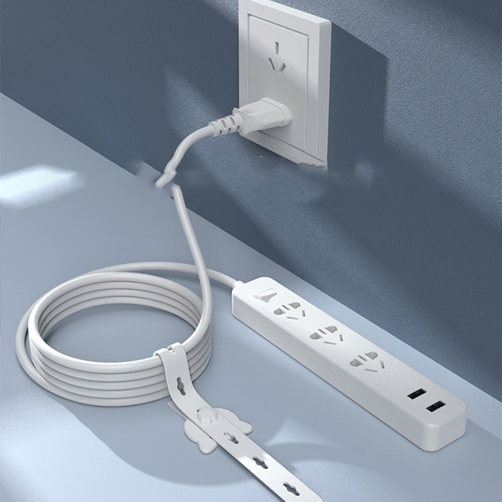 Silicone Data Cable Storage Silicone Cable Tie Multifunctional Reusable ...