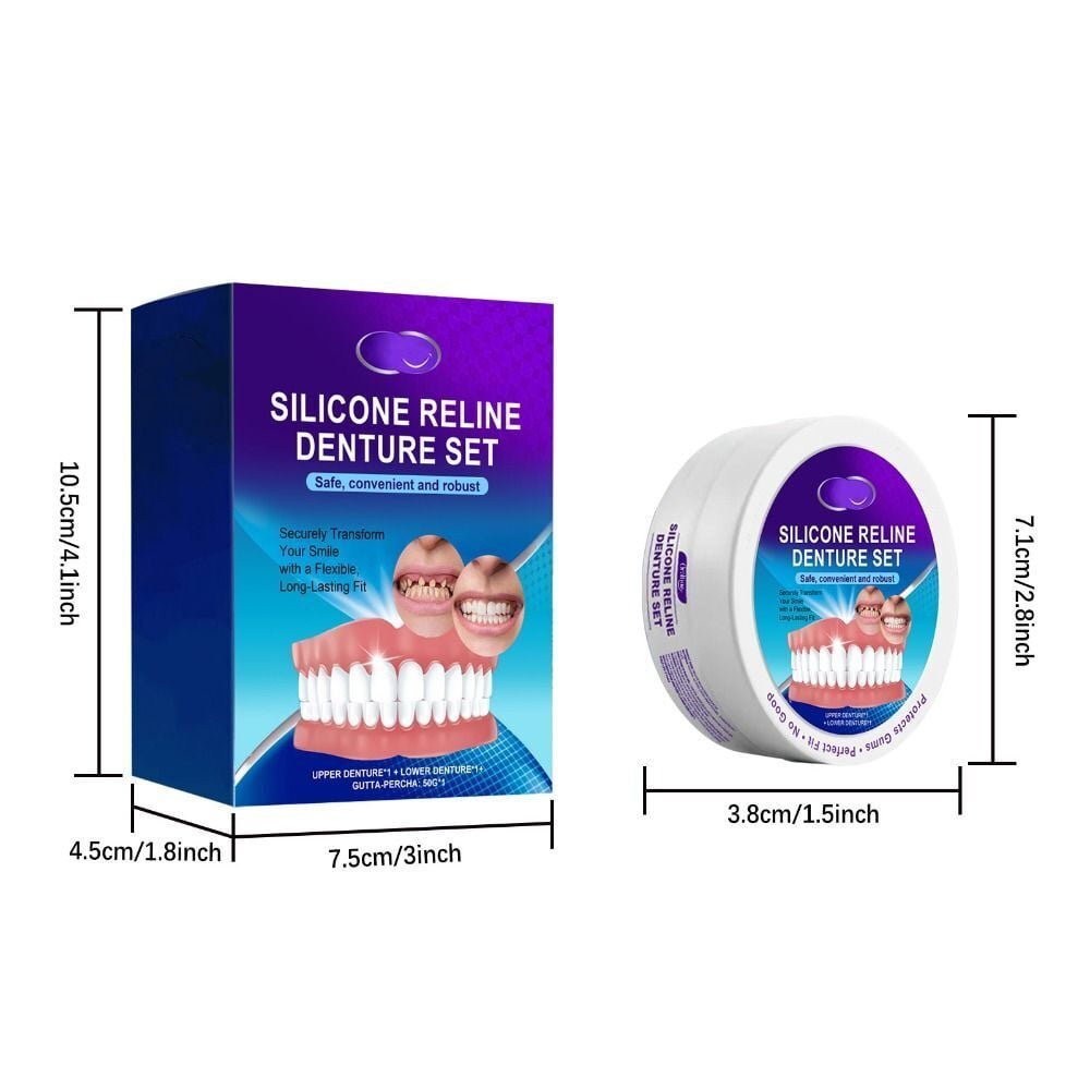 Silicone Denture Reline Kit – DIY Reline Solution for Secure Denture ...