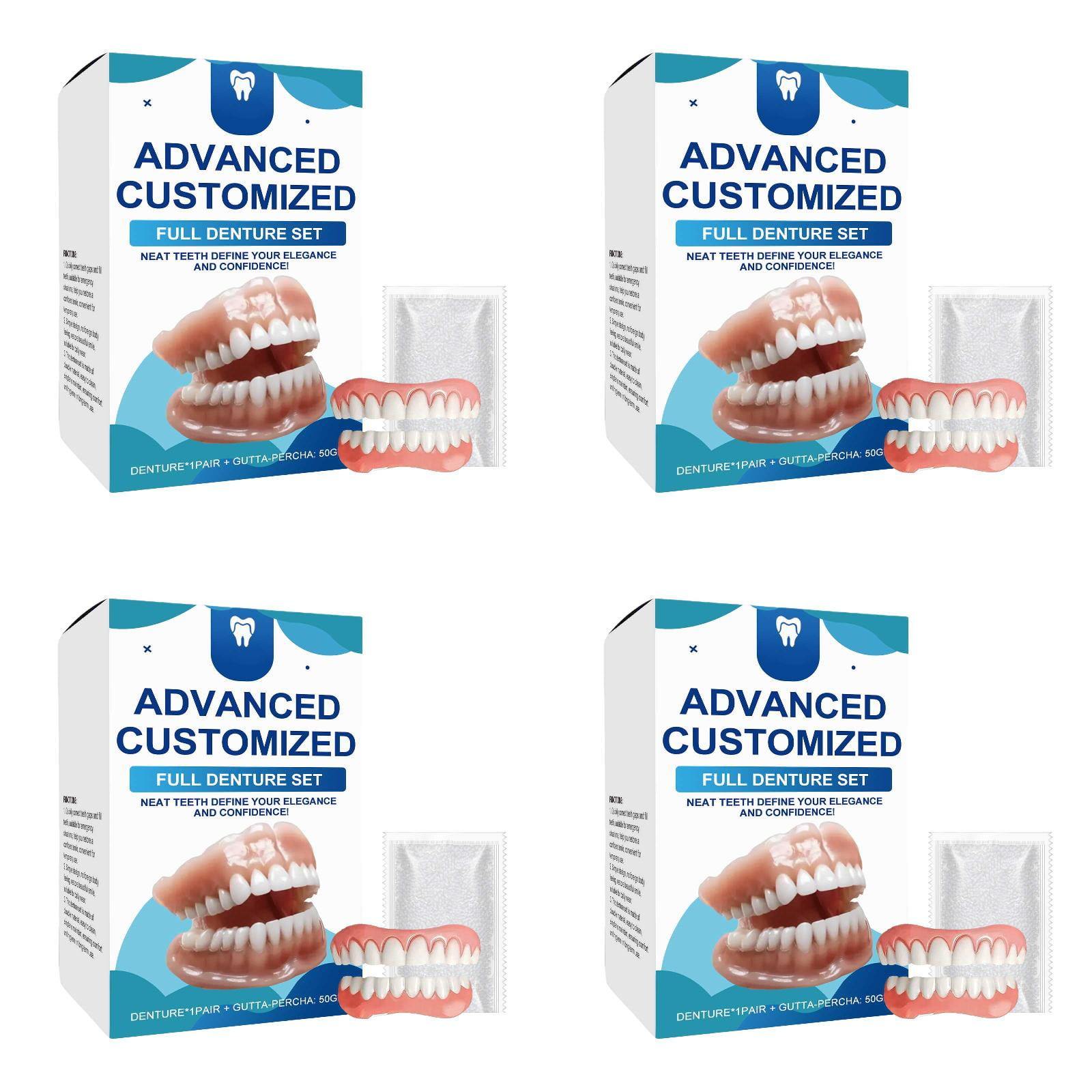 Silicone Dentures,Advanced Full Denture Set, Silicone Matching Set ...