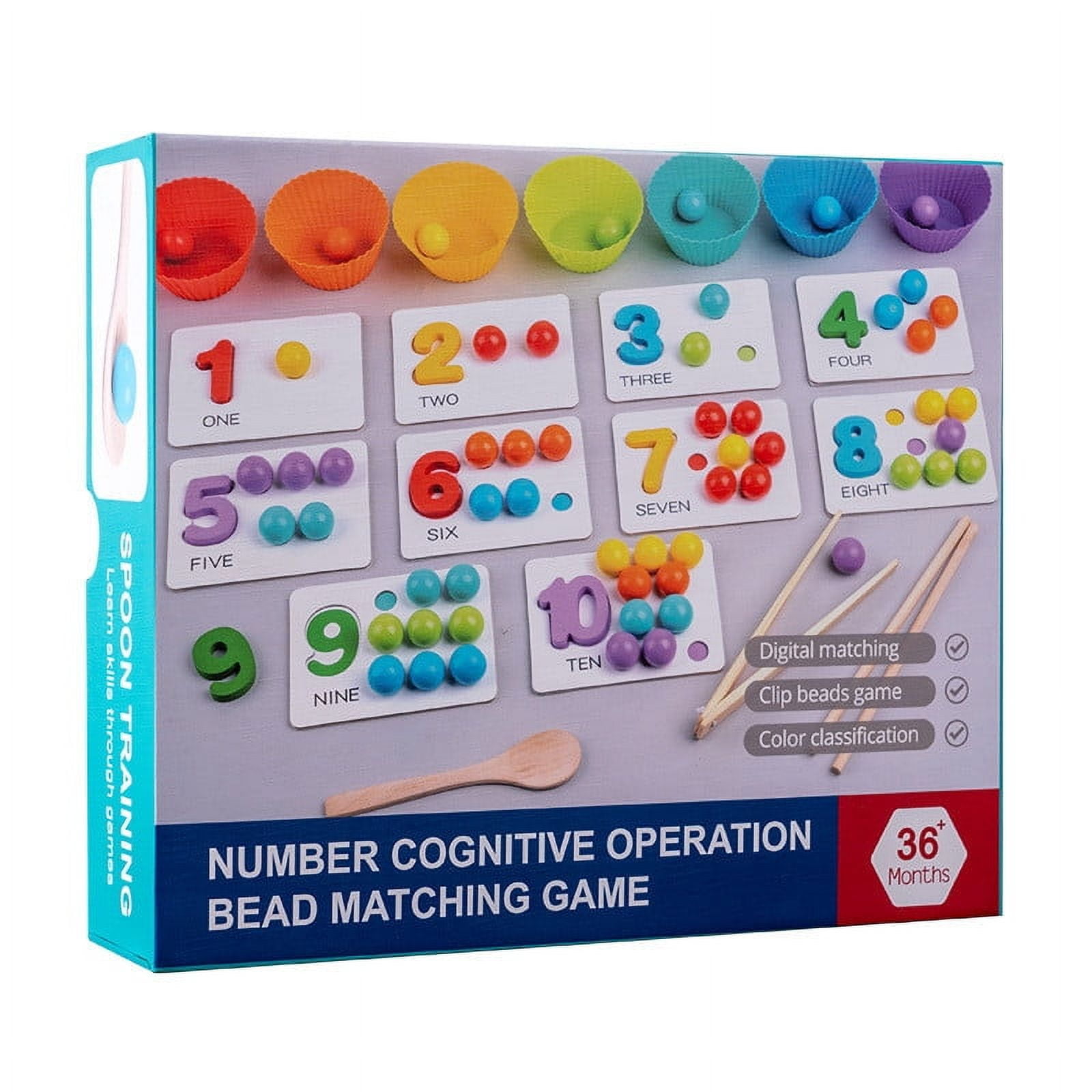 Silicone Digital Learning Game Set - Math Enlightenment Teaching Tool For Babies - Matching ...