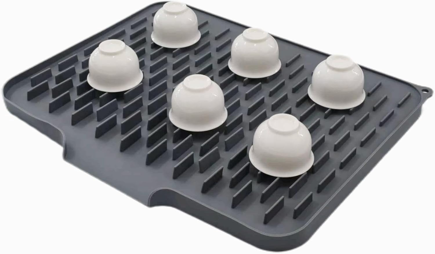 Silicone Dish Drying Mat for Kitchen Counter, Dish Drying Pad with Non ...