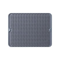 Upgraded Faucet Mat, Silicone Splash Guard with Drip Catcher Tray ...