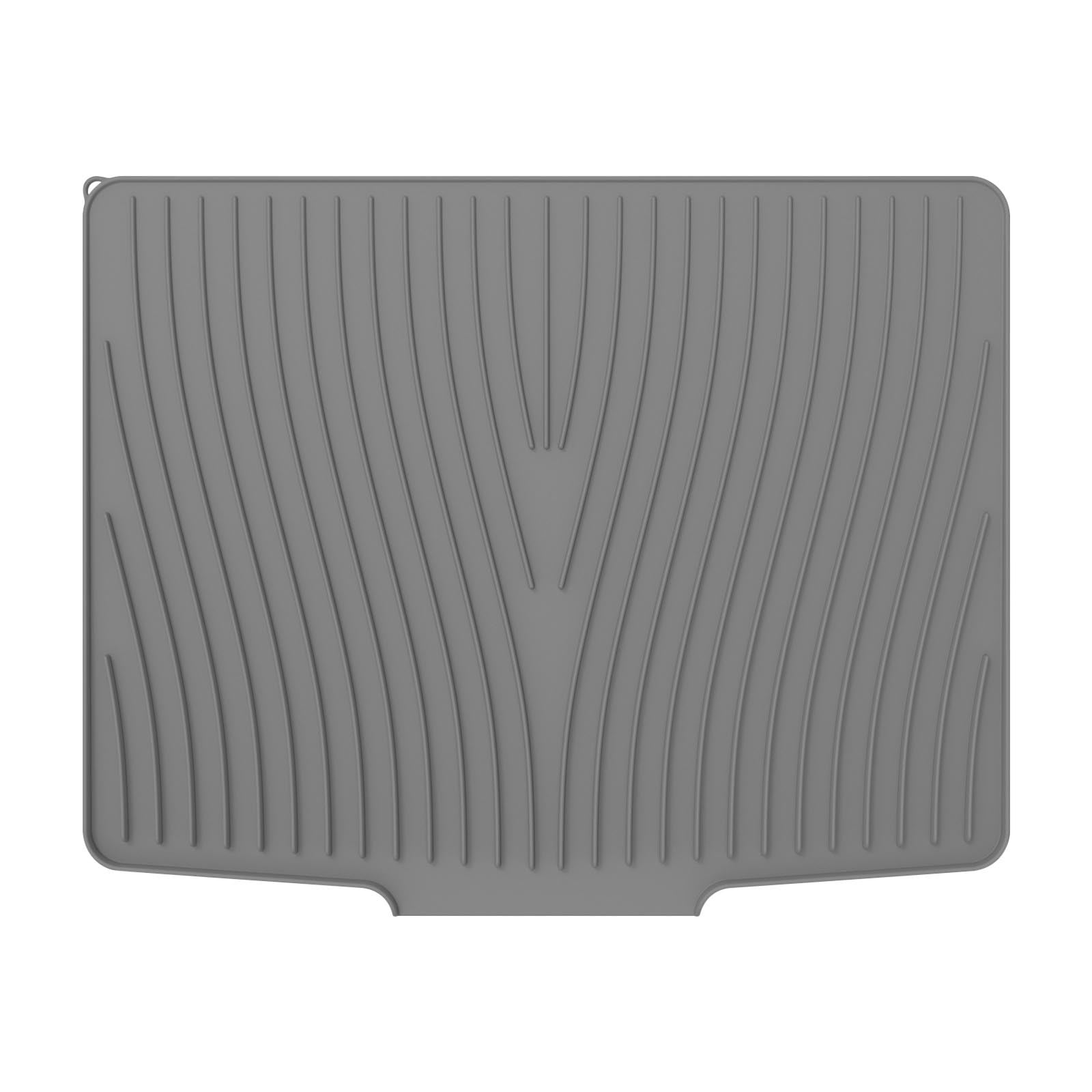 Silicone Dish Drying Mat | Non-Slip Sink Pad Slope Guide | Fast ...