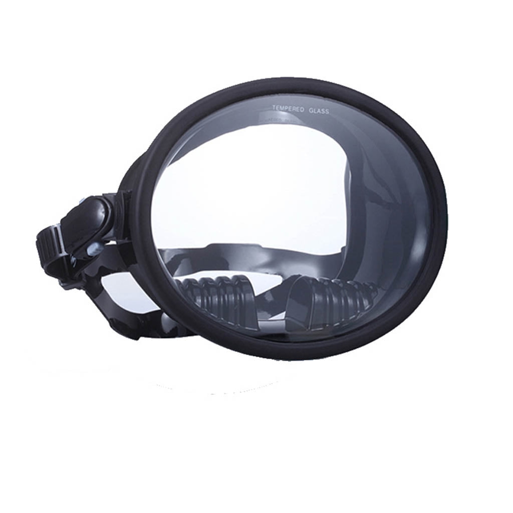 Silicone Dive Mask Panoramic Wide View Diving Goggles Oval Dive Mask ...
