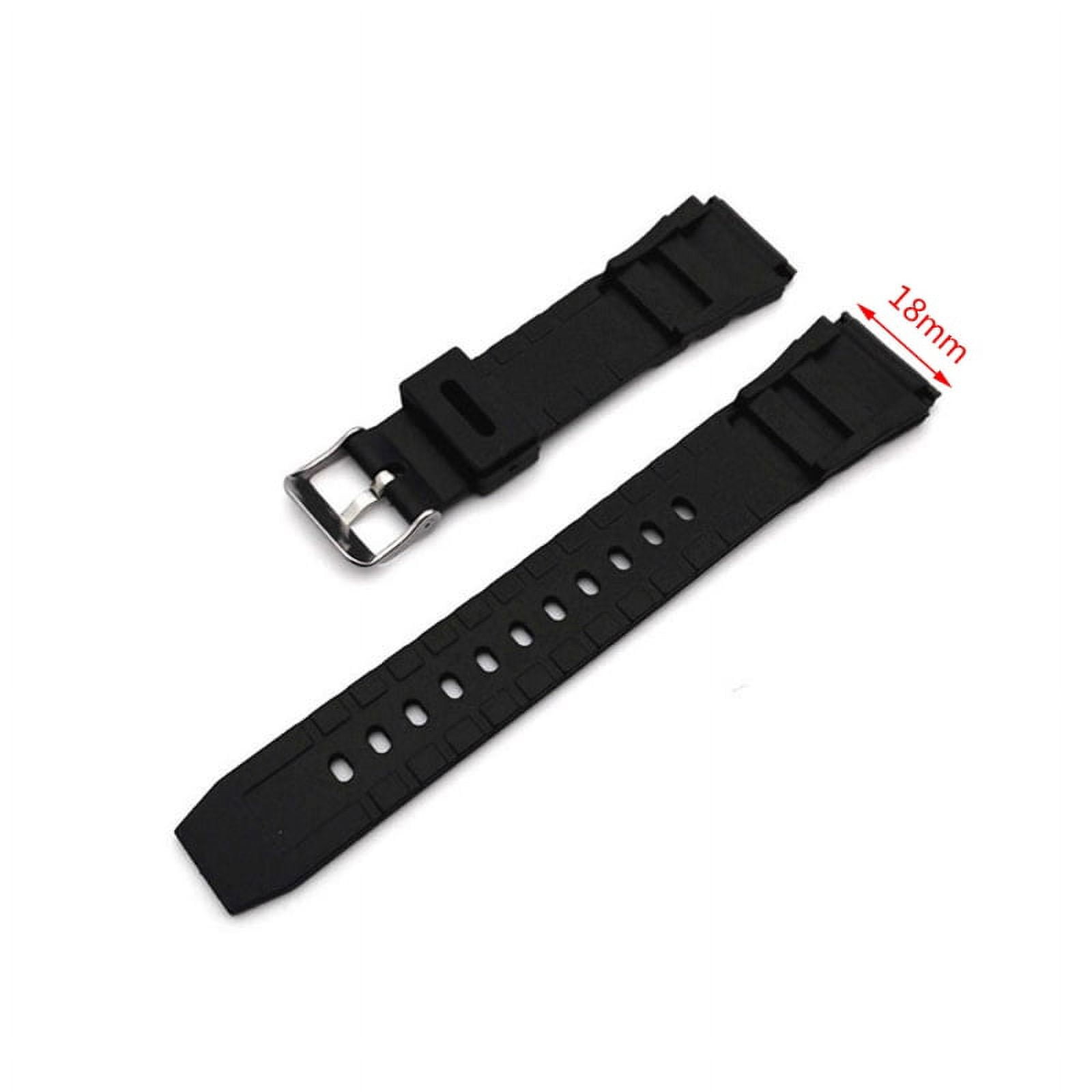 Silicone Diver Watch Bands - Waterproof Strap with Deployment Buckle ...