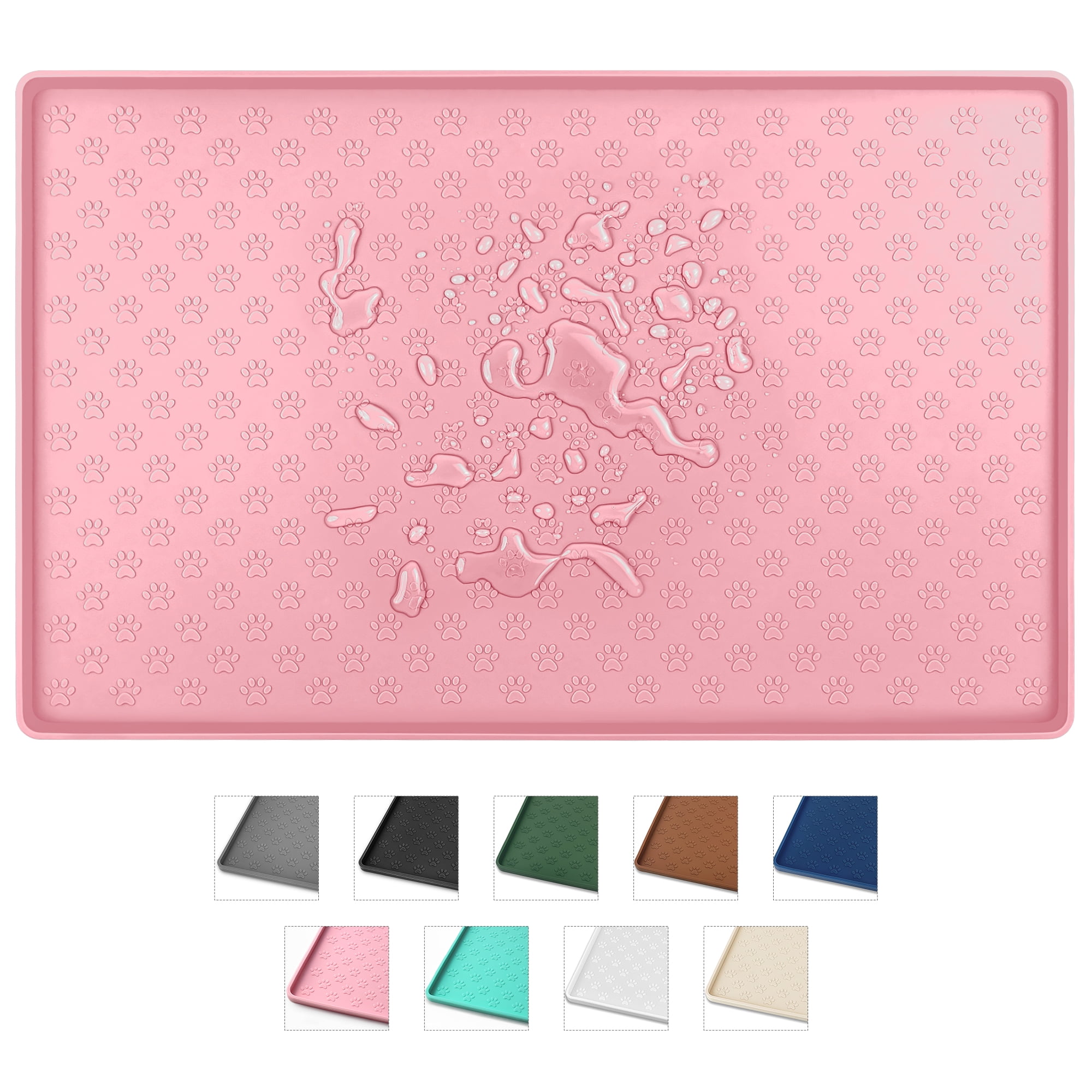 Silicone Dog Food Mat, Pet Placemat for Puppies to Large Dogs & Cats ...