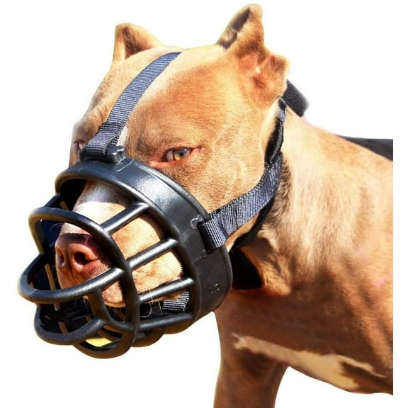 Dog Muzzle with Nylon, Breathable Dog Mouth Cover Prevent Biting for ...
