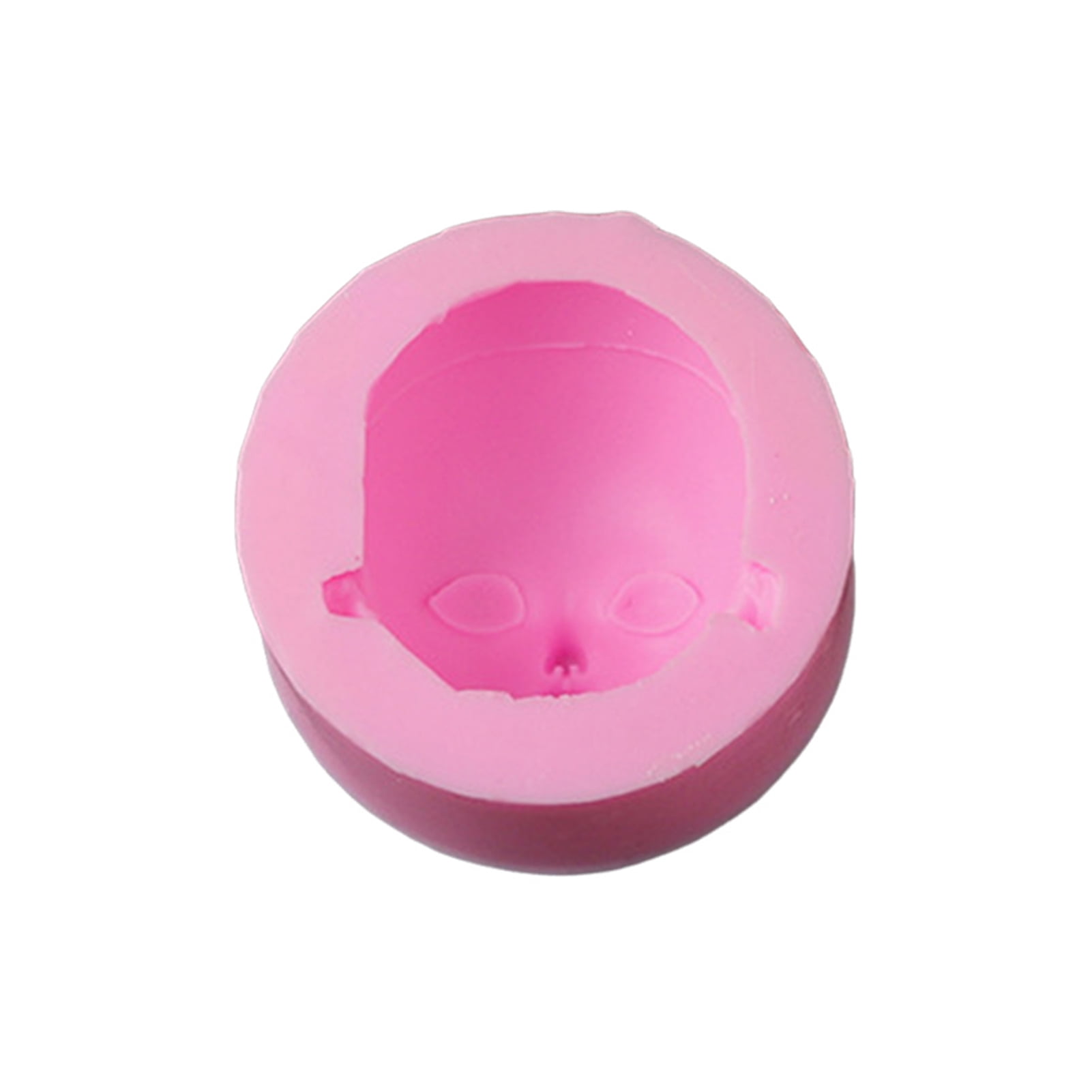 Silicone Doll Face Mold for Chocolate Candy Making 3D Baby Head Mold ...