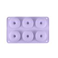 Silicone Donut Baking Pan, 6-Cavity Non-Stick Mold for Perfect Donuts ...