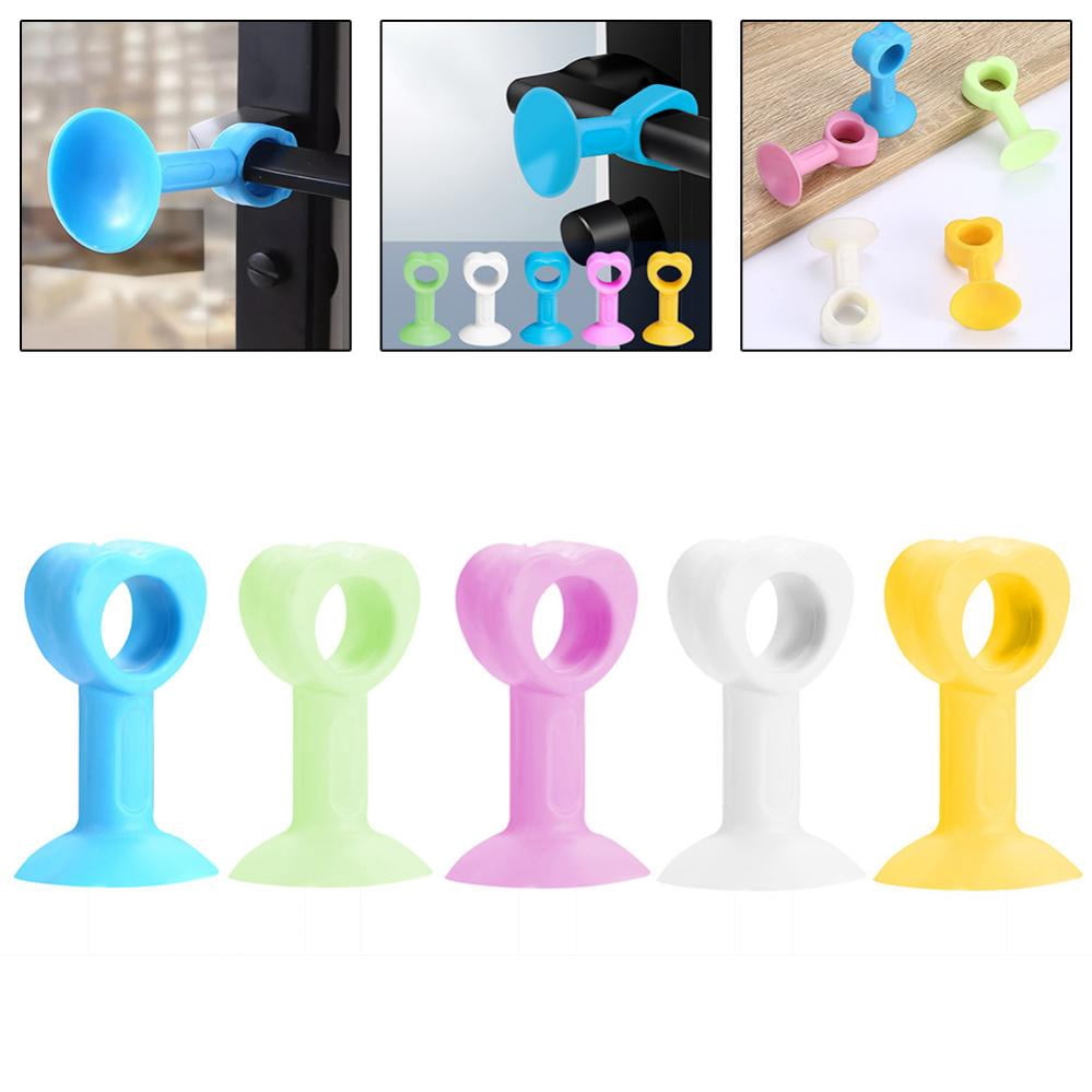 Silicone Door Stopper Stops Non-perforated Door Suction Cup Door Handle ...
