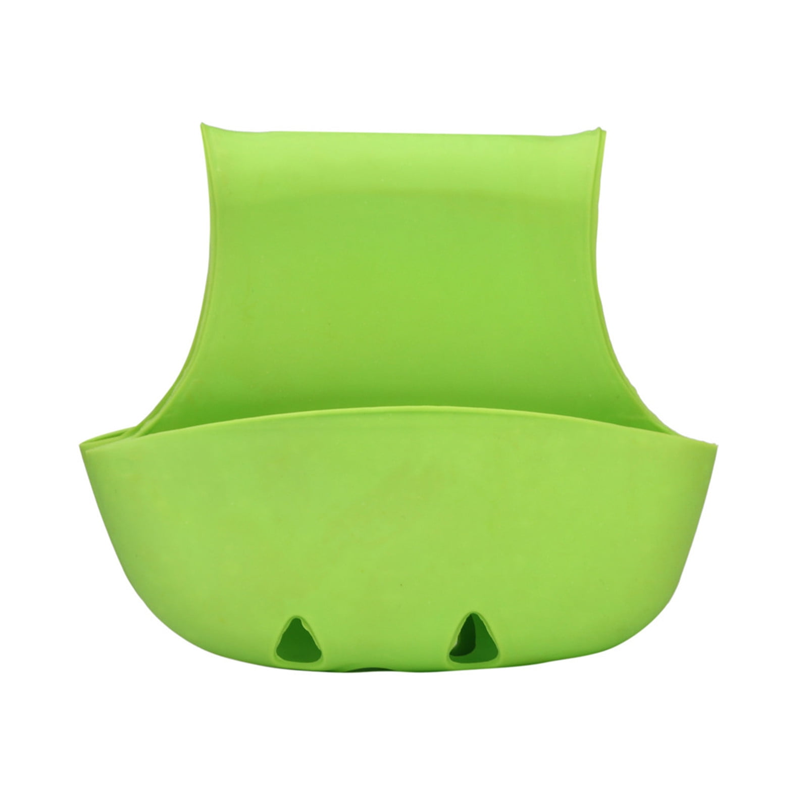 Silicone Double Sink Caddy Adjustable Non-Slip Saddle Organizer, Sponge ...