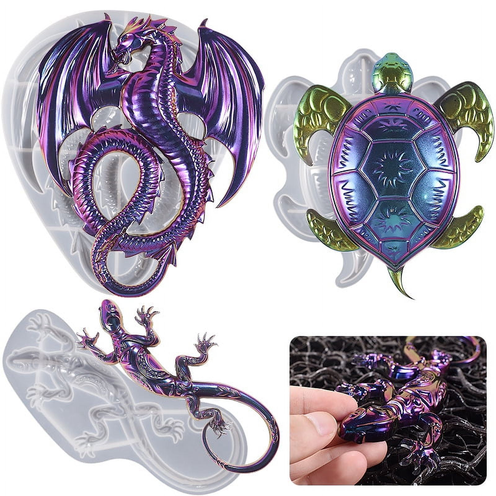 Silicone Dragon Mold Casting Mold Silicone Epoxy Resin Mold Dragon DIY ...