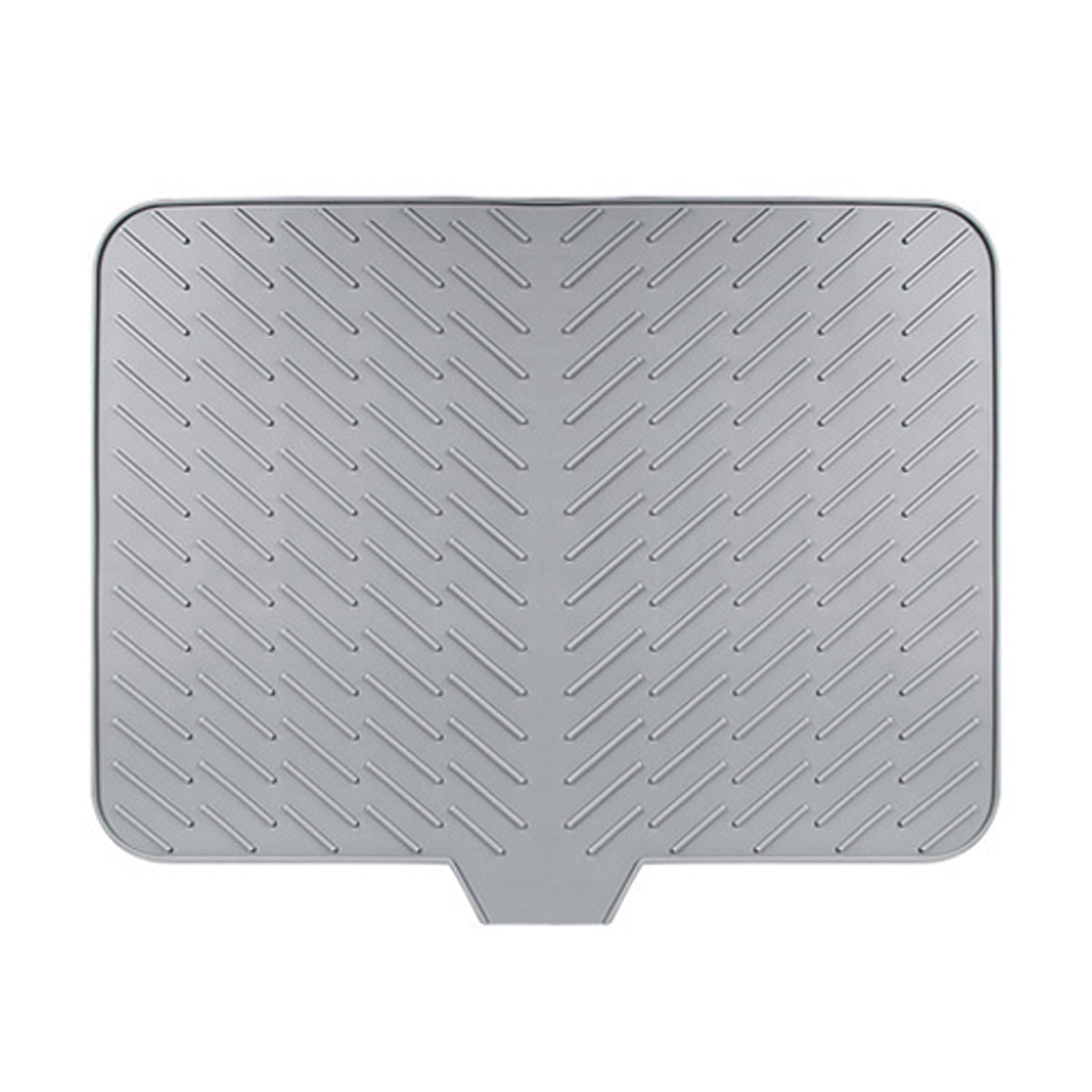 Silicone Drain Mat Quick-Drying Design Raised Ridges Bottom Slope Dish ...