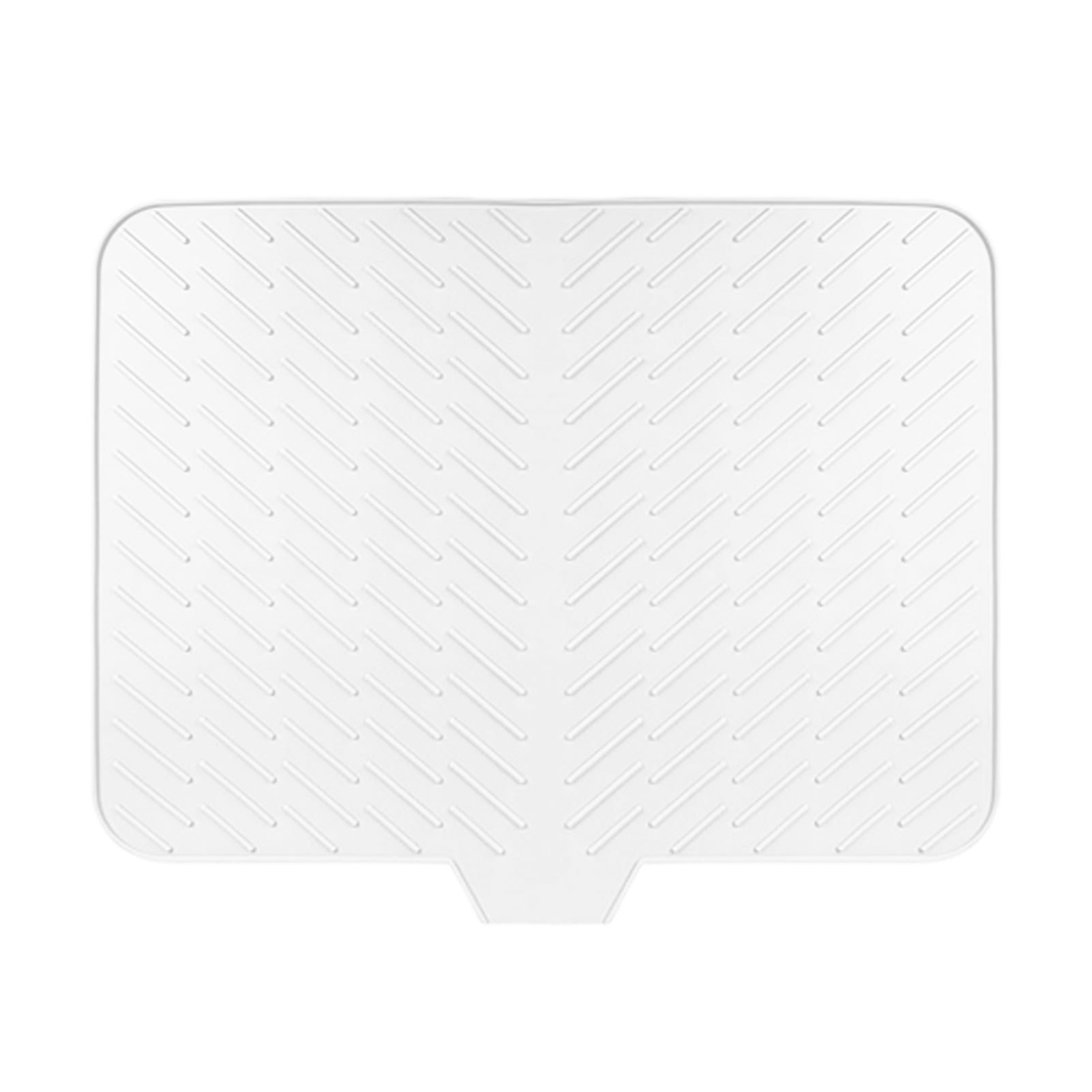 Silicone Drain Mat Quick-Drying Design Raised Ridges Bottom Slope Dish ...