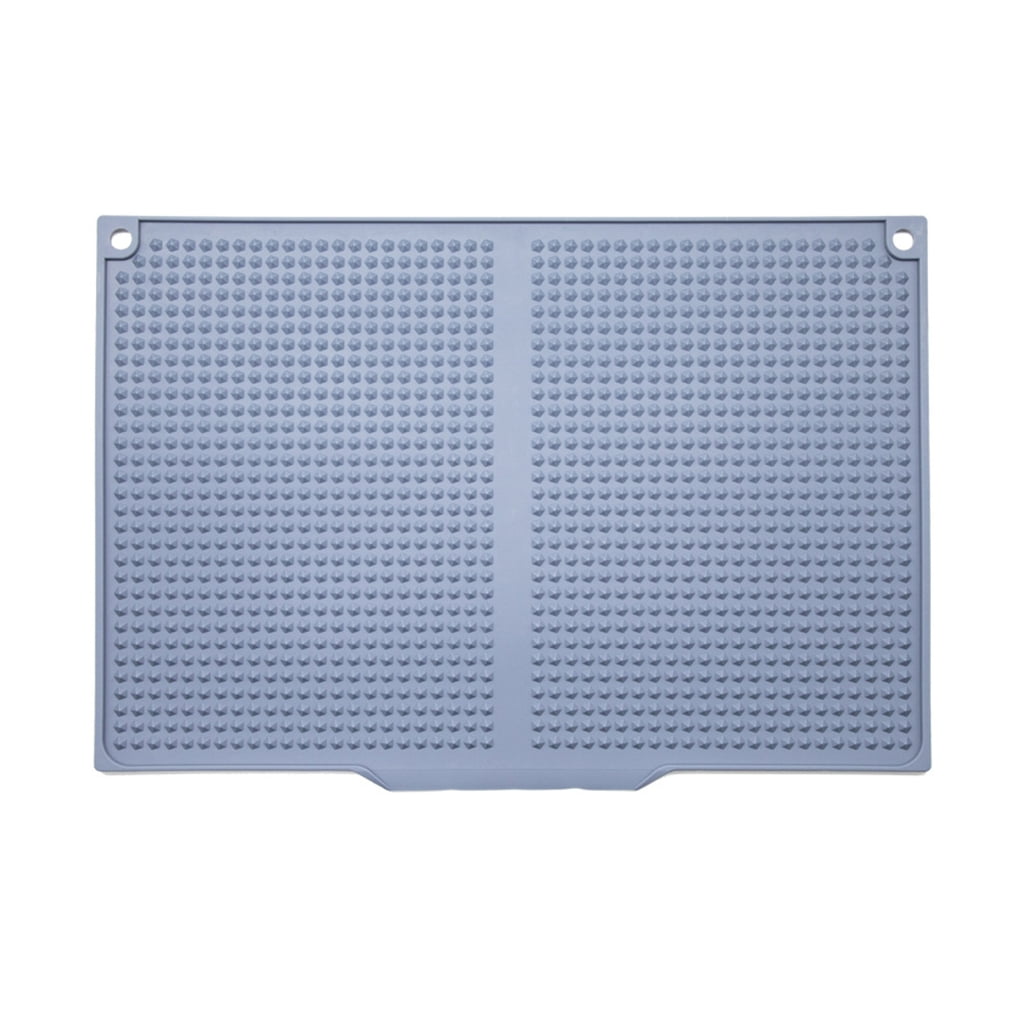 Silicone Drain Mats with Unique Designs 45x30cm Dish Drying Pad Kitchen ...