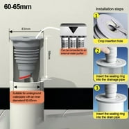 Pipe Seal Washing Machine Drain Pipe Seal Deodorant Seal Pipe Seal Gray ...