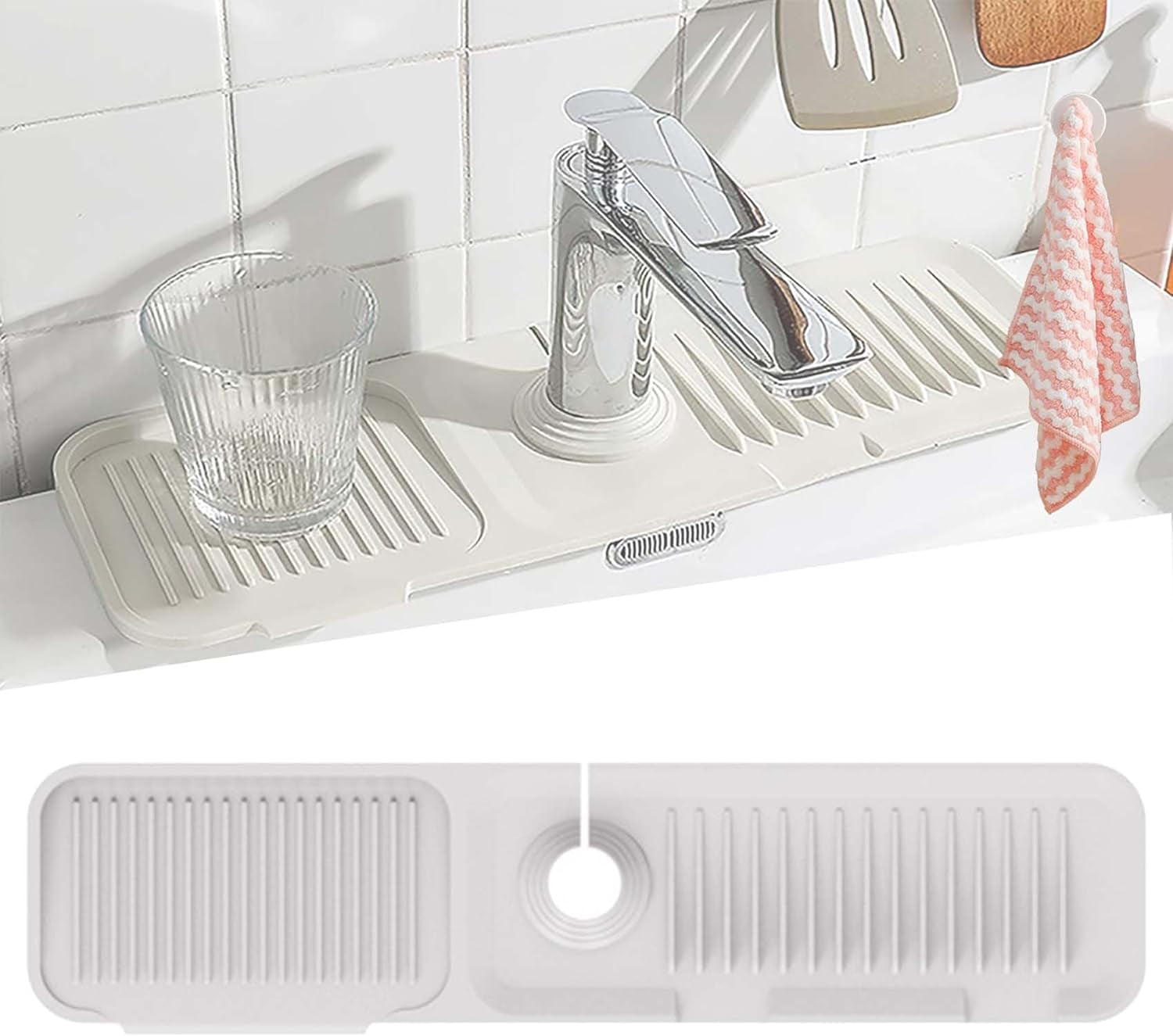 Silicone Draining Mat, Silicone Draining Mat, Splash-Proof Silicone Tap ...