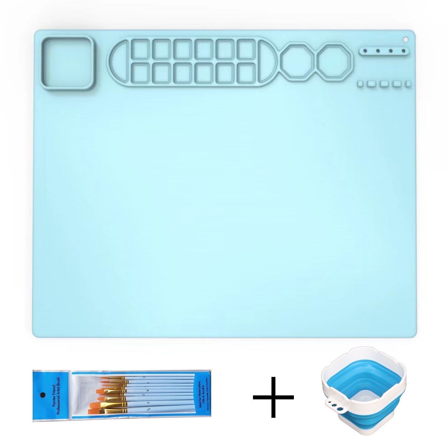 Silicone Drawing Board Craft Mat - Silicone Painting Mat 20"×16 ...