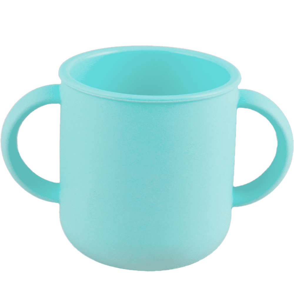 Silicone Drinking Training Cup for Baby and Toddler - grip handles ...