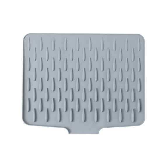 Silicone Drying Mat for Dishes, 16x12 Inch Countertop Drain Board with ...