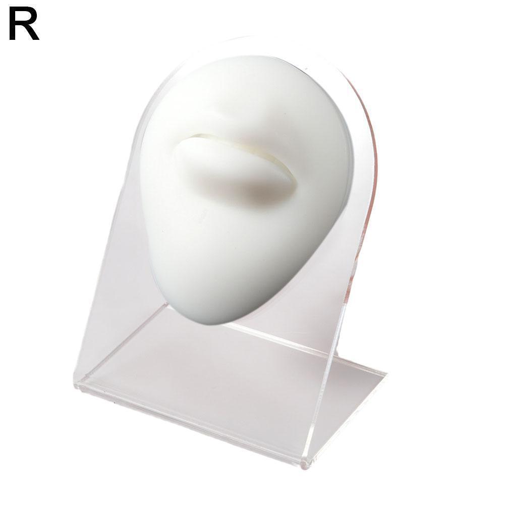 Silicone Ear Nose Mouth Model &Practice Piercings Tools Hold Display ...