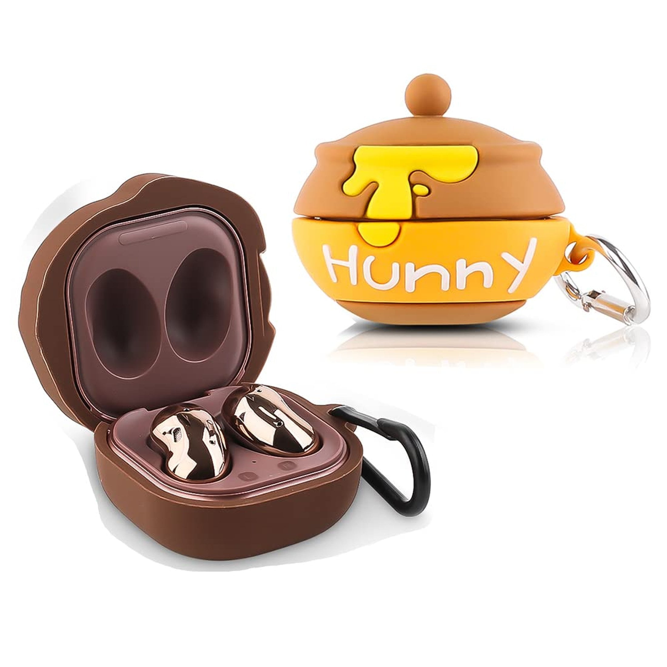 Silicone Earbuds Case Duo with Keychain for Samsung Galaxy Buds Series ...