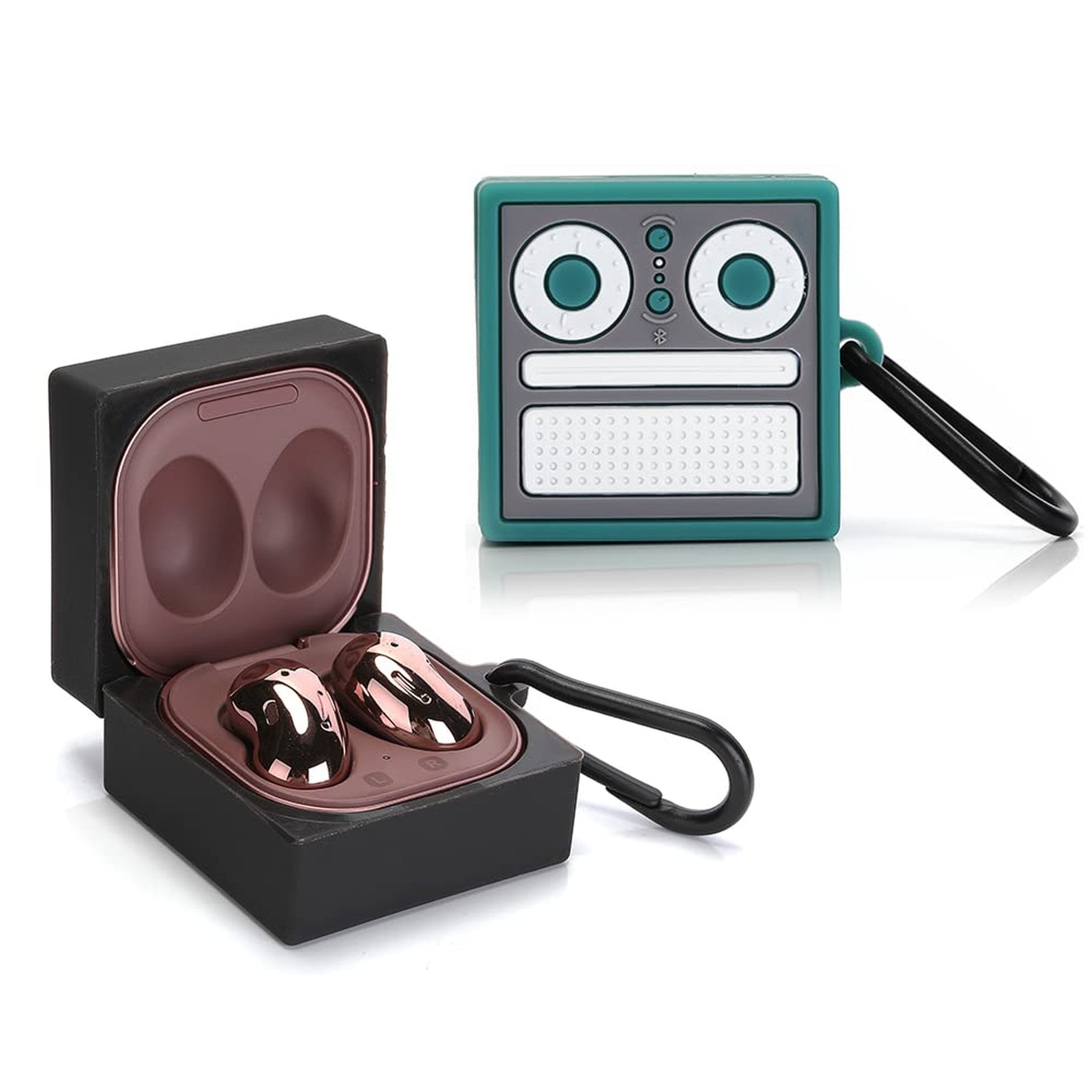 Silicone Earbuds Case Duo with Keychain for Samsung Galaxy Buds Series ...