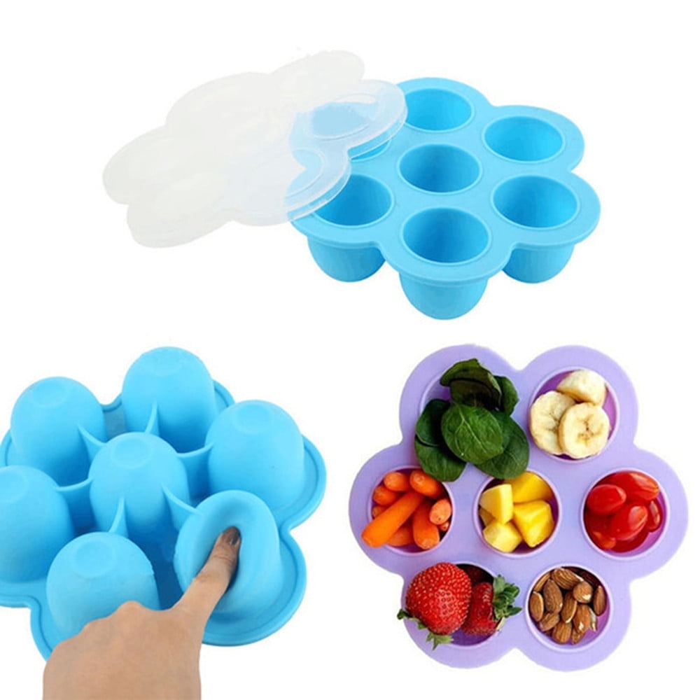 Bexikou Silicone Egg Bites Mold Set, Reusable Steamer Tray, Multi ...