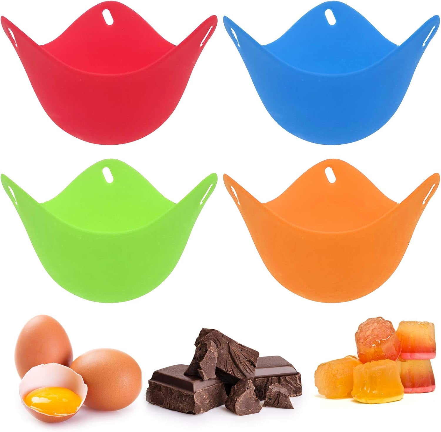 Silicone Egg Poacher Cups, Bpa-Free, Temperature Range From -40℉ To 405 ...