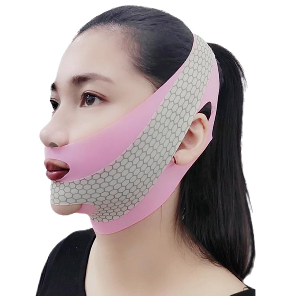 Silicone Elastic Face Slimming Bandage V Line Face Shaper Cheek Lift Up ...