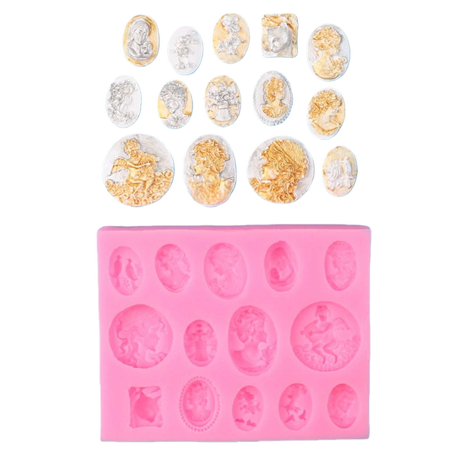 Silicone Embossing Mould For Creating Intricate Lady Face Designs In ...
