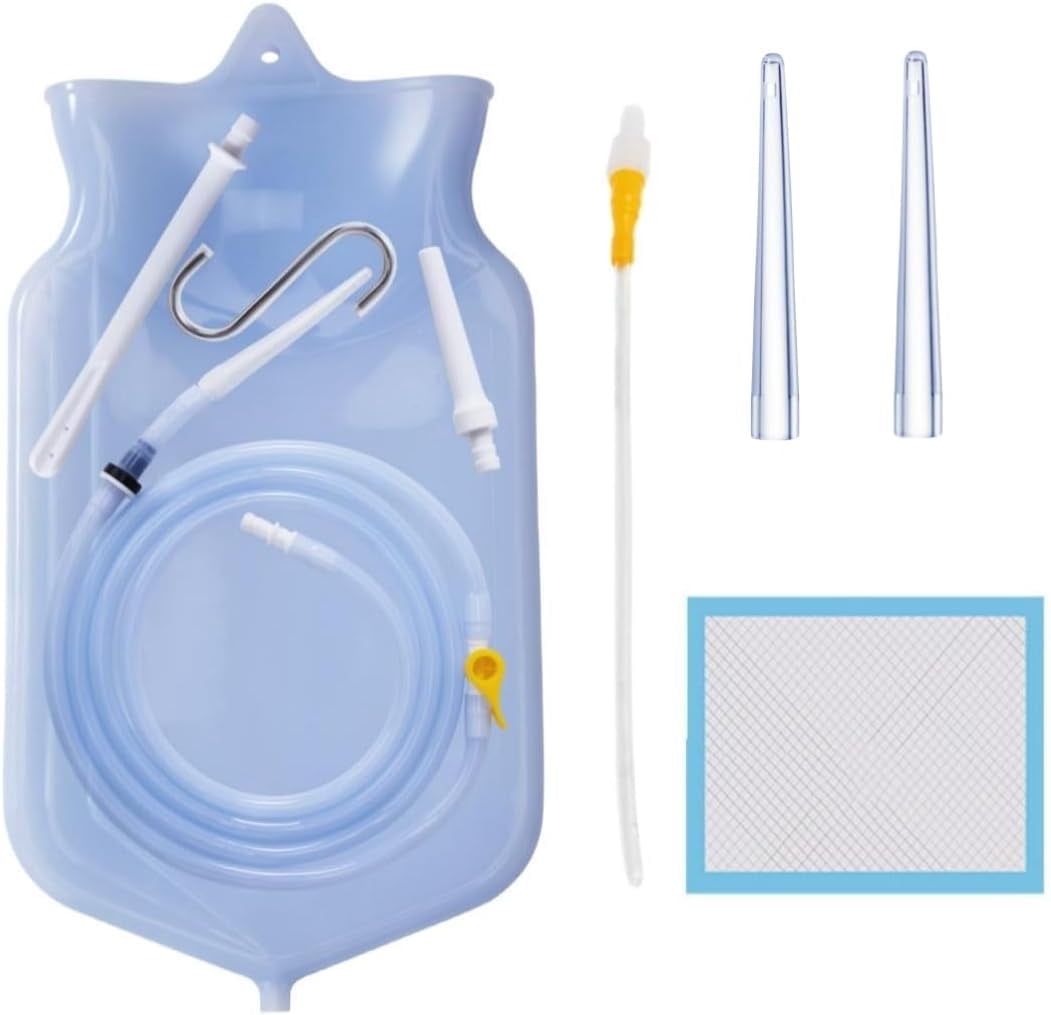 Silicone Enema Bag Kit 2l Coffee And Water Enema Cleansing 6 56ft Long